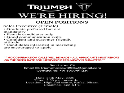 TRIUMPH || WE'RE HIRING!