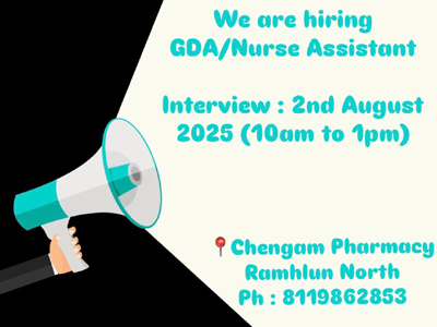 We are hiring GDA / Nurse Assistant